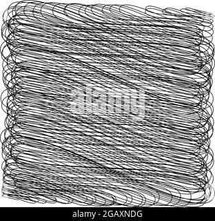 Square, rectangle scribbling, sketchy, sketch doodle lines element ...