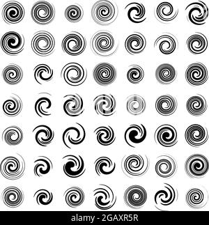 Smudge, smear circular spiral, swirl, twirl element. Gel, fluid, liquid ...