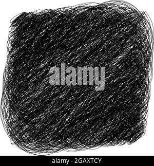 Square, rectangle scribbling, sketchy, sketch doodle lines element ...