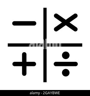 Plus, minus, multiply and devide to mathematics symbol, education maths ...