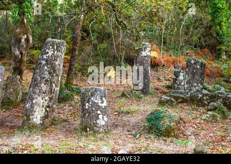 The nature of Geira Roman Road in Peneda-Geres National Park in ...