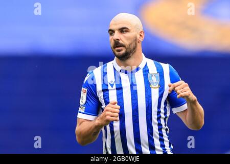 Sheffield, UK. 01st Aug, 2021. Jordan Rhodes #9 of Huddersfield Town ...