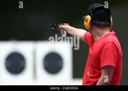 Shooting, award ceremony in rapid fire pistol shooting, 3rd Torsten ...