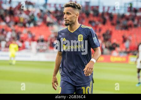 Toronto, Canada. 01st Aug, 2021. Taylor Washington (23) seen in action ...