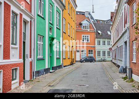 a small narrow street road in denmark Stock Photo - Alamy