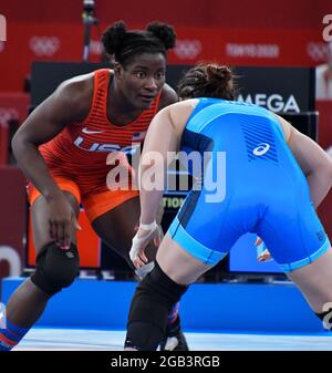 Tokyo, Japan, August 5, 2021: Sara Bahmanyar during karate at the ...