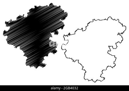 Black map of ZWICKAU, GERMANY Stock Vector Image & Art - Alamy