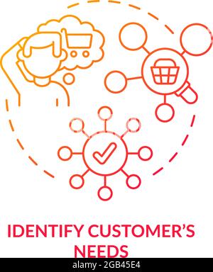 Identify customers needs concept icon Stock Vector Image & Art - Alamy