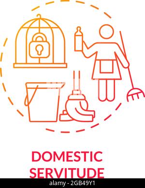 Domestic servitude concept icon Stock Vector Image & Art - Alamy