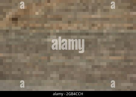 Abstract pixel brown background. Vector geometric texture of square ...