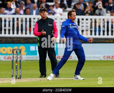 LONDON, ENGLAND - AUGUST 01: Roelof Van Der Merwe of London Spirit ...