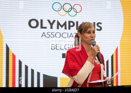 Illustration picture shows a gathering of team Belgian members from ...