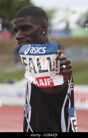 FALL Mouhamadou 200 m Mens during the 2021 Athletics French ...