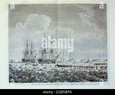 Captain Constantine John Phipps, 1744-92, 2nd Baron Mulgrave circa 1779 ...