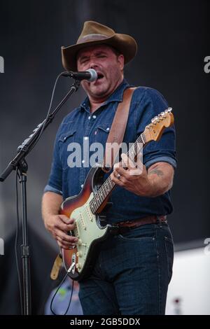 SInger Randy Houser performs during day three of the Watershed Music ...