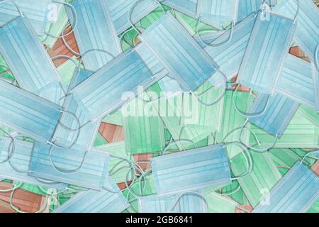 texture of clean medical masks Stock Photo - Alamy