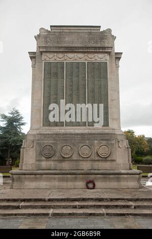 War Memorial in Hamilton Square, Birkenhead, Wirral, England Stock ...