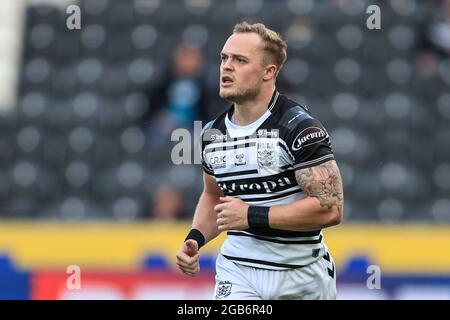Adam Swift (21) of Hull FC celebrates his try Stock Photo - Alamy
