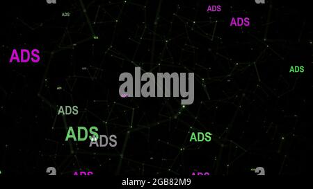 Adds text against network background Stock Photo - Alamy