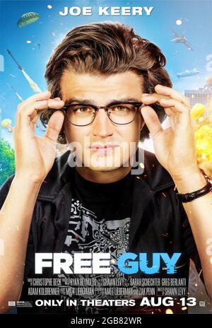 FREE GUY, US character poster, Ryan Reynolds, 2021. © 20th Century ...
