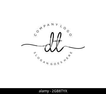 Simple Signature Logo for Alphabet DT - Handwritten Signature for ...