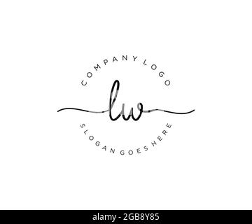 LW initial wedding monogram logo design ideas Stock Vector Image & Art ...