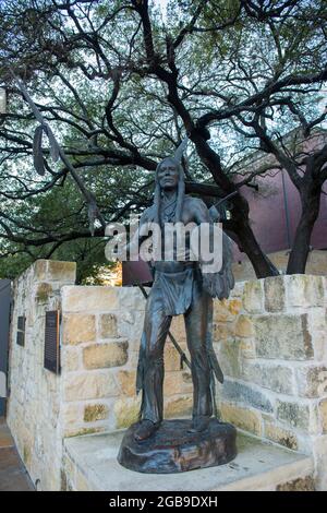 Portrait of the Comanche Chief Quanah Parker and his wife after his ...