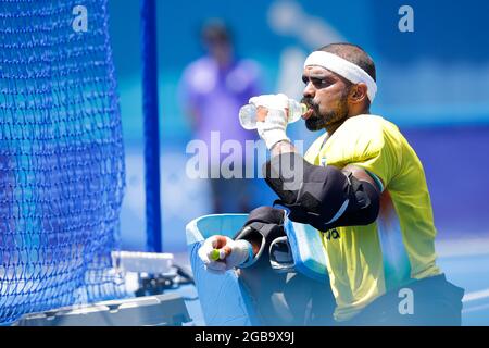 TOKYO, JAPAN - AUGUST 3: Alexander Hendrickx of Belgium competing on ...