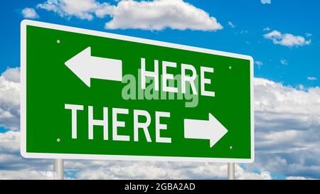 Road sign showing a crossroads or decision point Stock Photo - Alamy