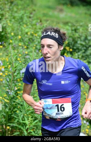 THYON, SWITZERLAND - JULY 31: European Champion Maude Mathys in the ...
