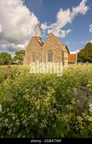 Saint Marys Church Lower Higham in spring Stock Photo - Alamy
