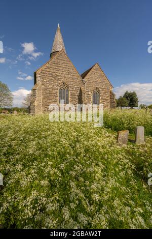 Saint Marys Church Lower Higham in spring Stock Photo - Alamy