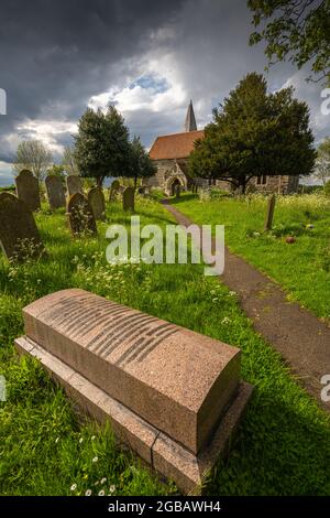 Saint Marys Church Lower Higham in spring Stock Photo - Alamy