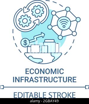 Smart governance blue concept icon Stock Vector Image & Art - Alamy