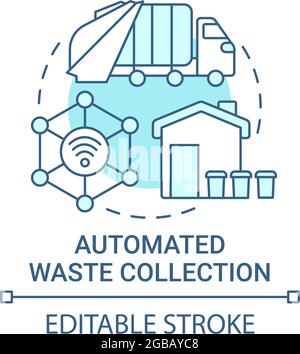 Automated waste collection concept icon Stock Vector Image & Art - Alamy