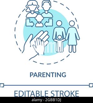 Problem child turquoise concept icon Stock Vector Image & Art - Alamy