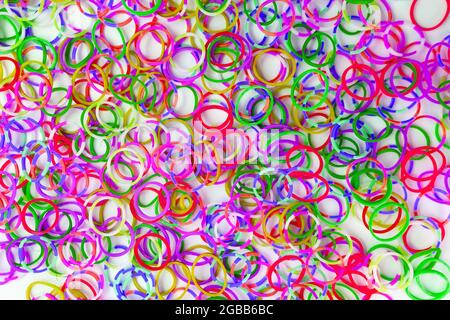 texture multi color rubber band Stock Photo - Alamy