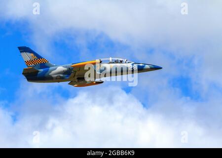 Aero L-39 Albatros jet trainer plane at Wings over Wairarapa airshow ...