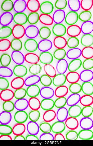 texture multi color rubber band Stock Photo - Alamy