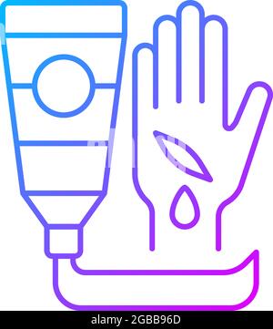 ointment scar treatment line icon vector illustration Stock Vector ...
