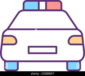 Police officer RGB color icon Stock Vector Image & Art - Alamy