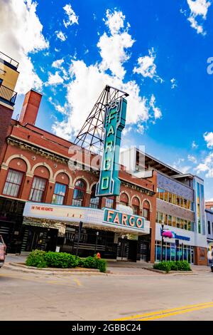 Daytime view of Fargo, North Dakota in the United States taken from the ...