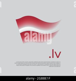 latvia flag. Stripes colors of the latvian flag on a white background ...