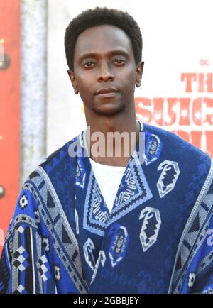 Actor Edi Gathegi attends the Premiere of Warner Bros. "Superman" held ...