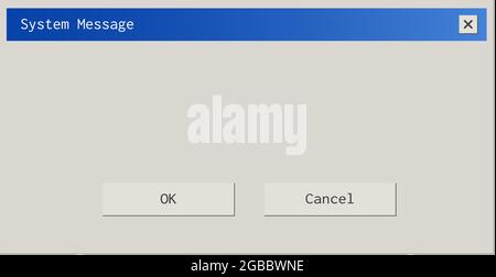 Retro style blank dialod box window interface Stock Vector Image & Art ...