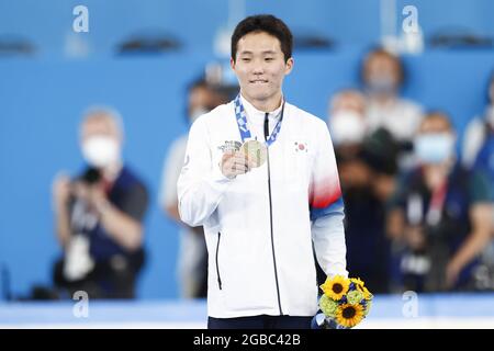 SHIN Jeahwanr (KOR) Gold Medal during the Olympic Games Tokyo 2020 ...