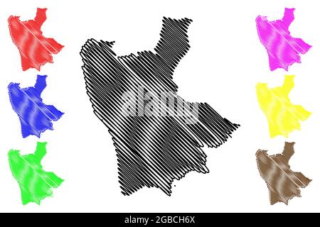 Cosenza province map Stock Vector Image & Art - Alamy