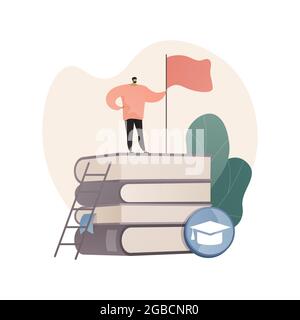 Personalized learning abstract concept vector illustration. Bite-sized learning, own pace ...
