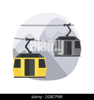 Cable transport abstract concept vector illustration Stock Vector Image ...