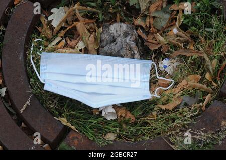 Copenhagen, Denmark.,03 August 2021, Cinnamon roll or cinnamon bun with ...